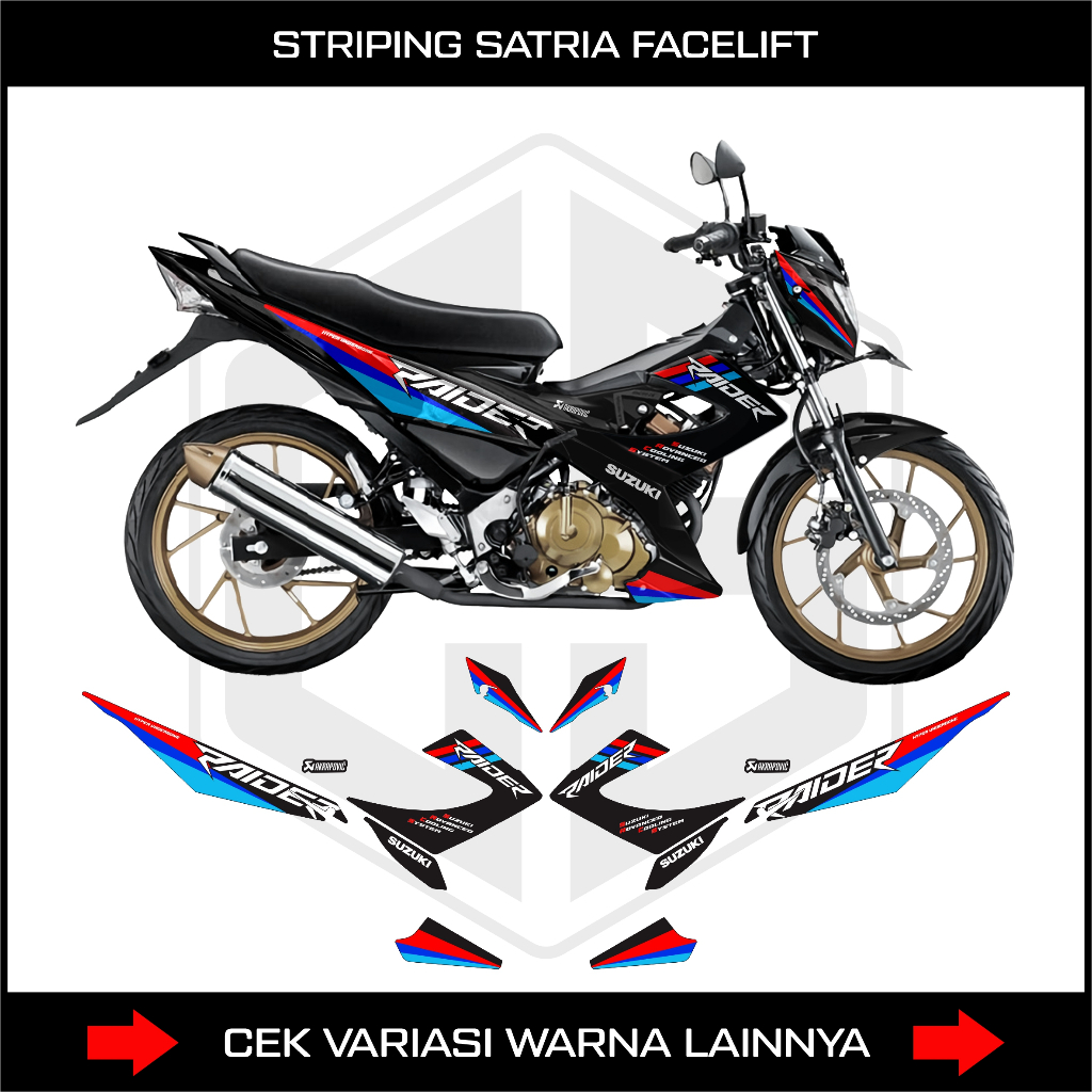 Jual striping satria fu 150 injeksi fi f150 decal sticker suzuki satria ...