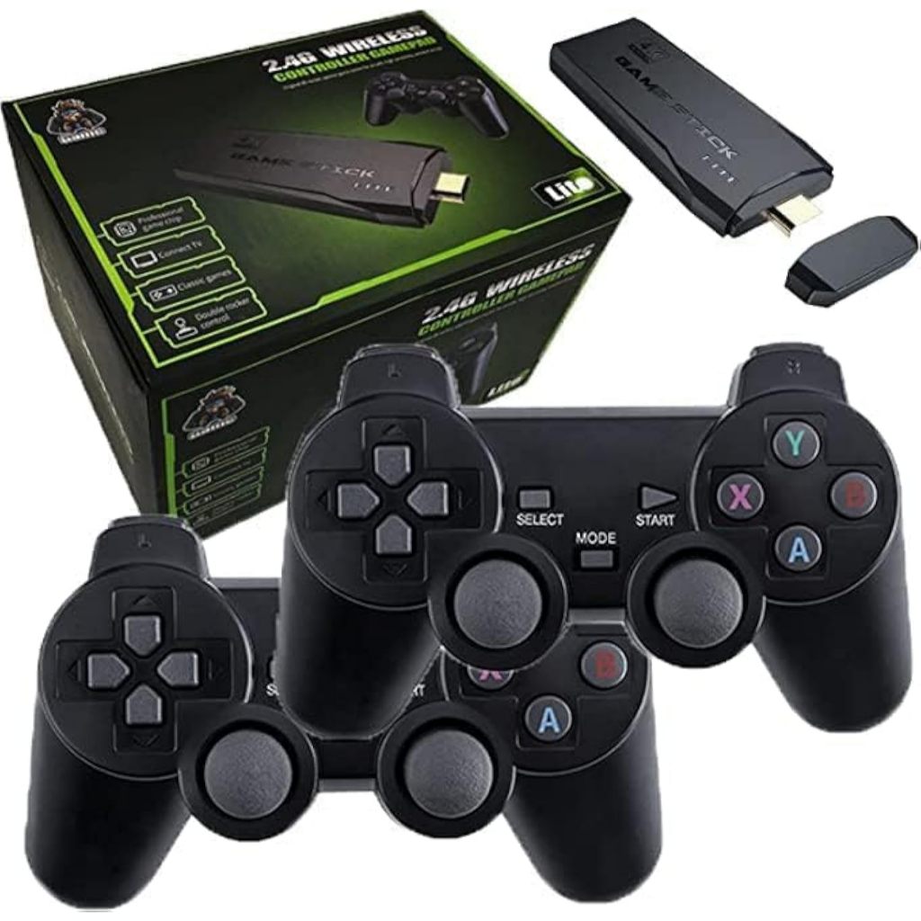 Jual HDMI DONGLE GAME TV STICK LITE FREE GAMEPAD 2 PLAYER CONTROLLER ...
