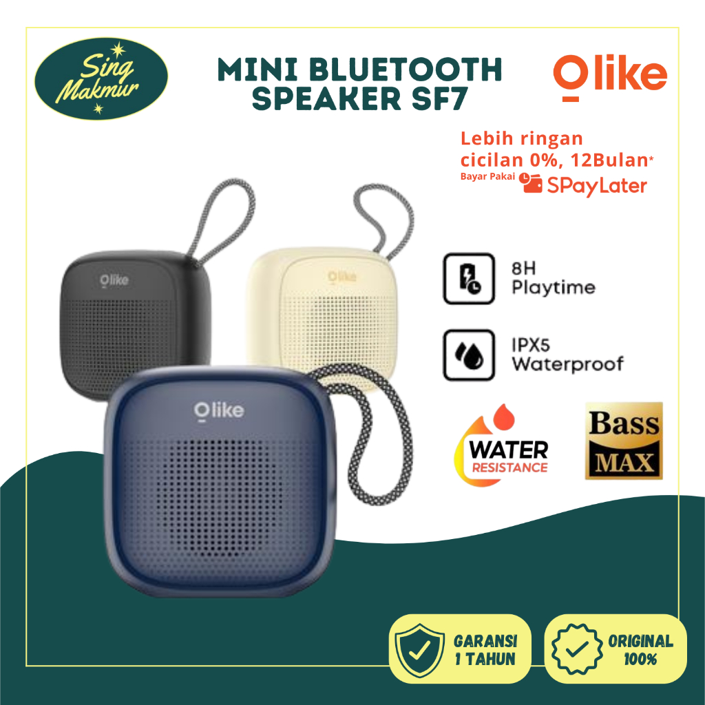 Jual OLIKE Speaker Bluetooth Mini Wireless Outdoor SF7 Sound Bass Max ...