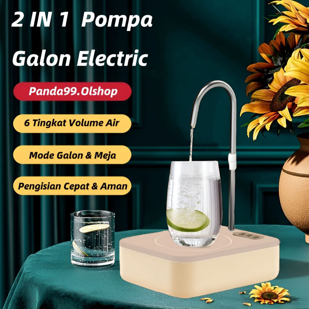 Jual Pompa Galon Electronic 2 In 1 / Water Pump Mode Meja & Galon ...
