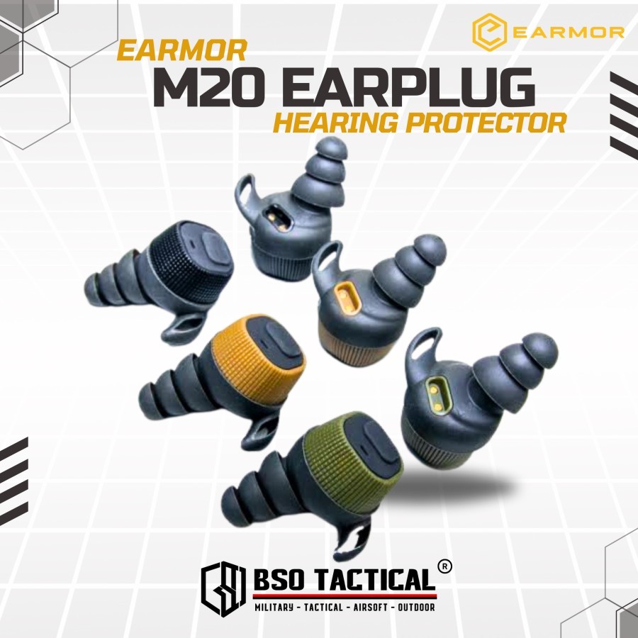 Jual Earmor M20 Electronic Earplug Hearing Protection Opsmen for IPSC | Shopee Indonesia
