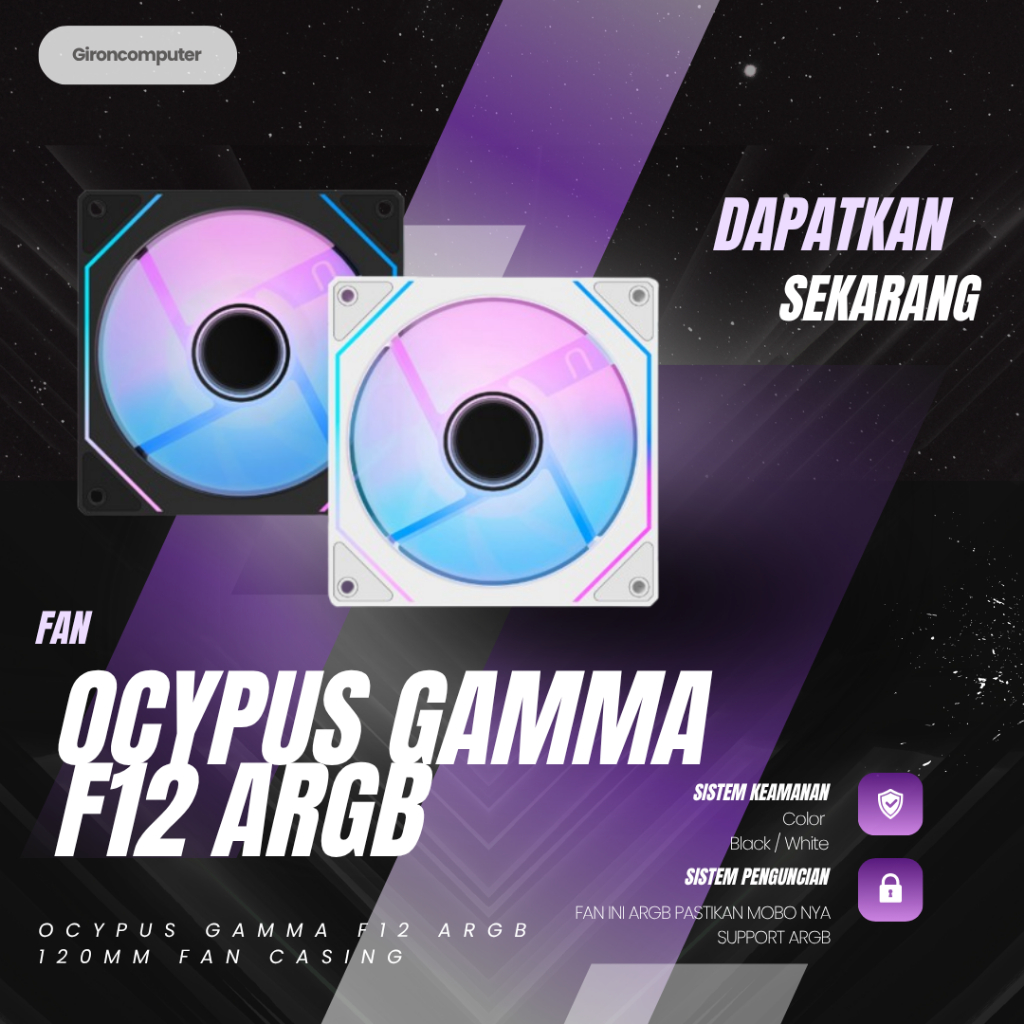Jual OCYPUS GAMMA F12 ARGB 120mm Fan Casing | Shopee Indonesia