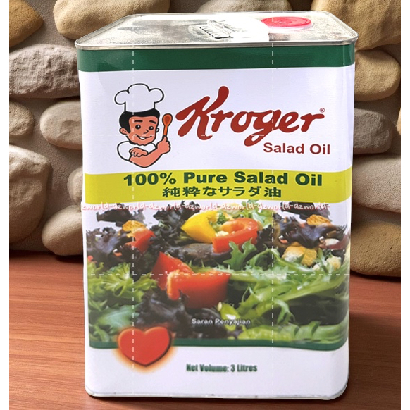 Jual Kroger Salad Oil 3L 100% Pure Salad Oils Minyak Sayur Kemasan ...