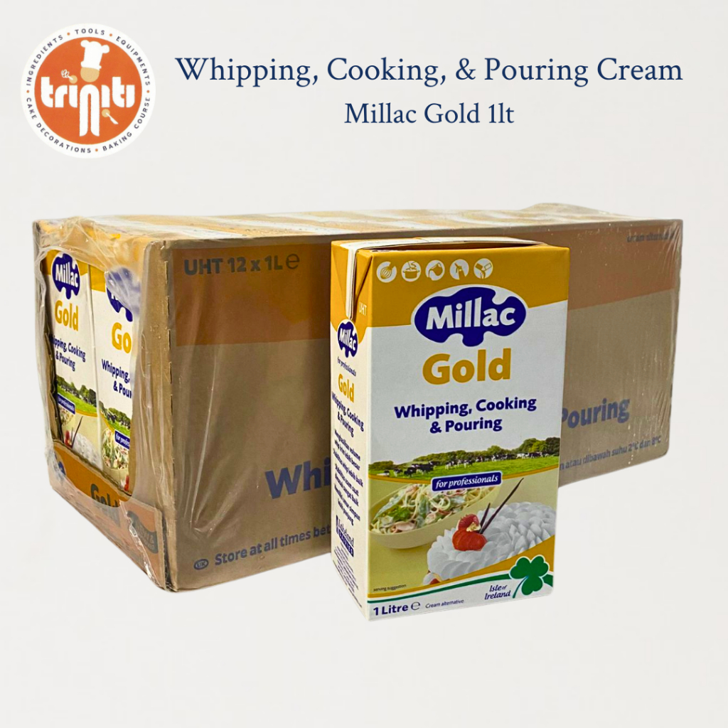 Jual Whipping Cream Millac Gold 1Liter ( Whipping & Cooking ) | Shopee ...