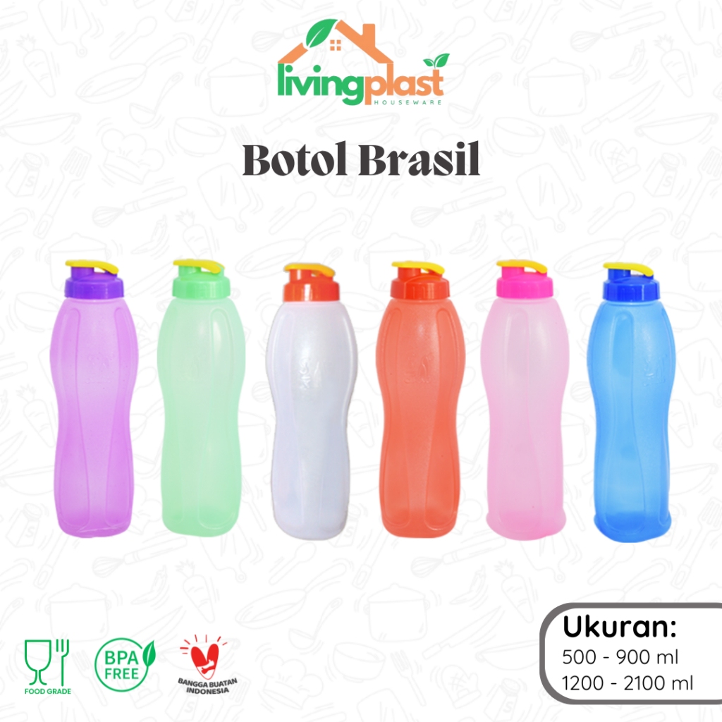 Jual Botol Brasil / Botol Air Olahraga / Botol Minum Plastik / Botol ...