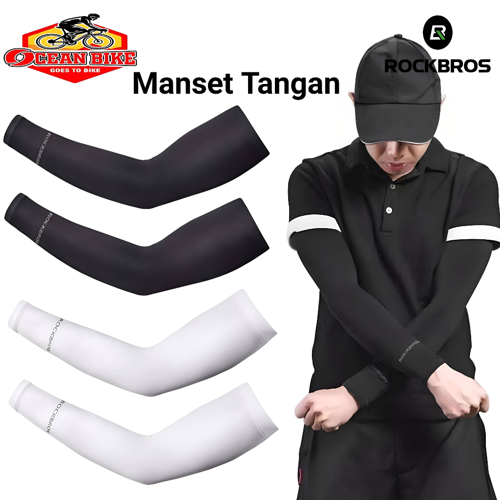 Jual ROCKBROS Manset Tangan Sepeda Anti UV Outdoor Arm Sleeve XT9002BK ...