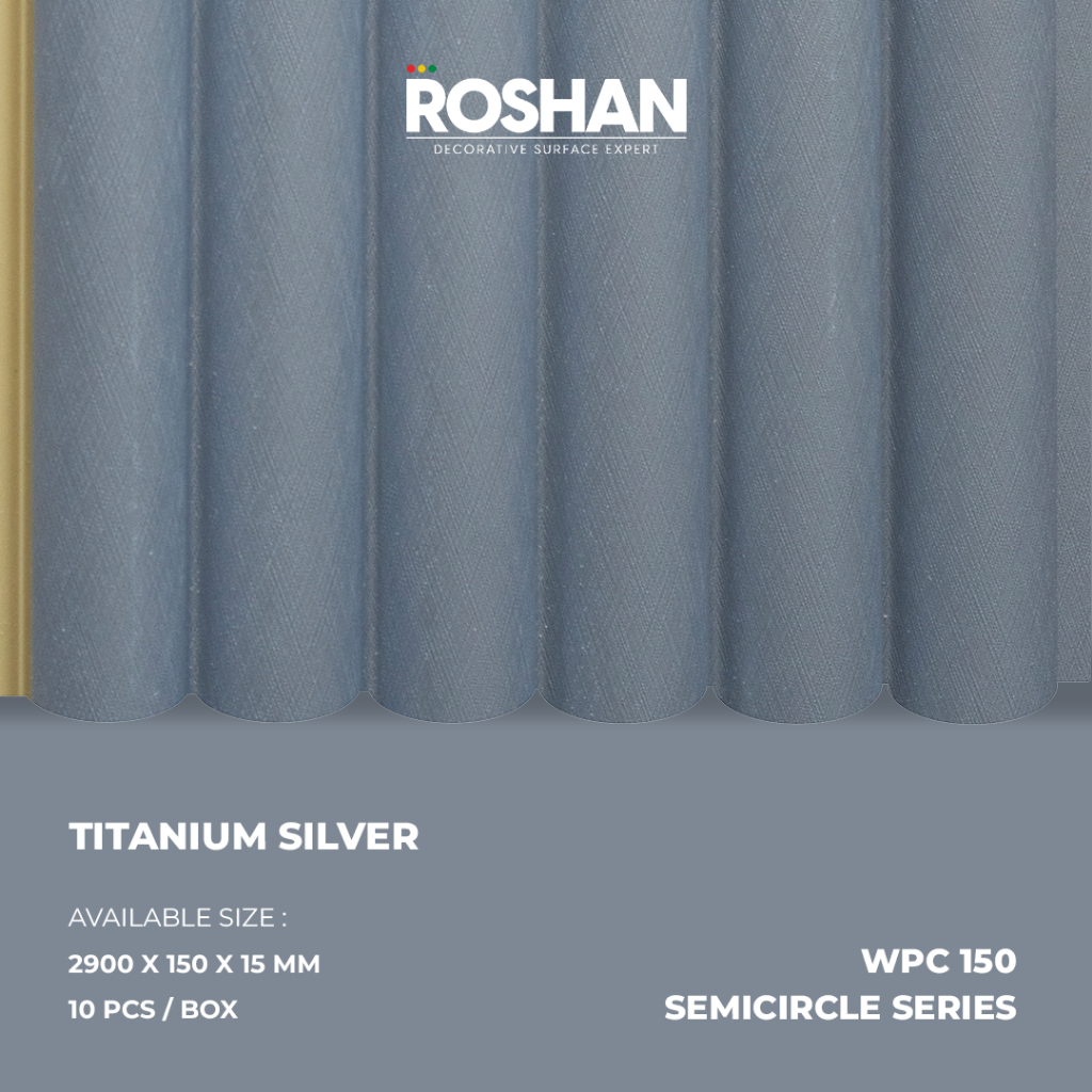 Jual Wall Panel Fluted WPC Roshan 2900x150MM - Semi Circle / WPC Wall ...