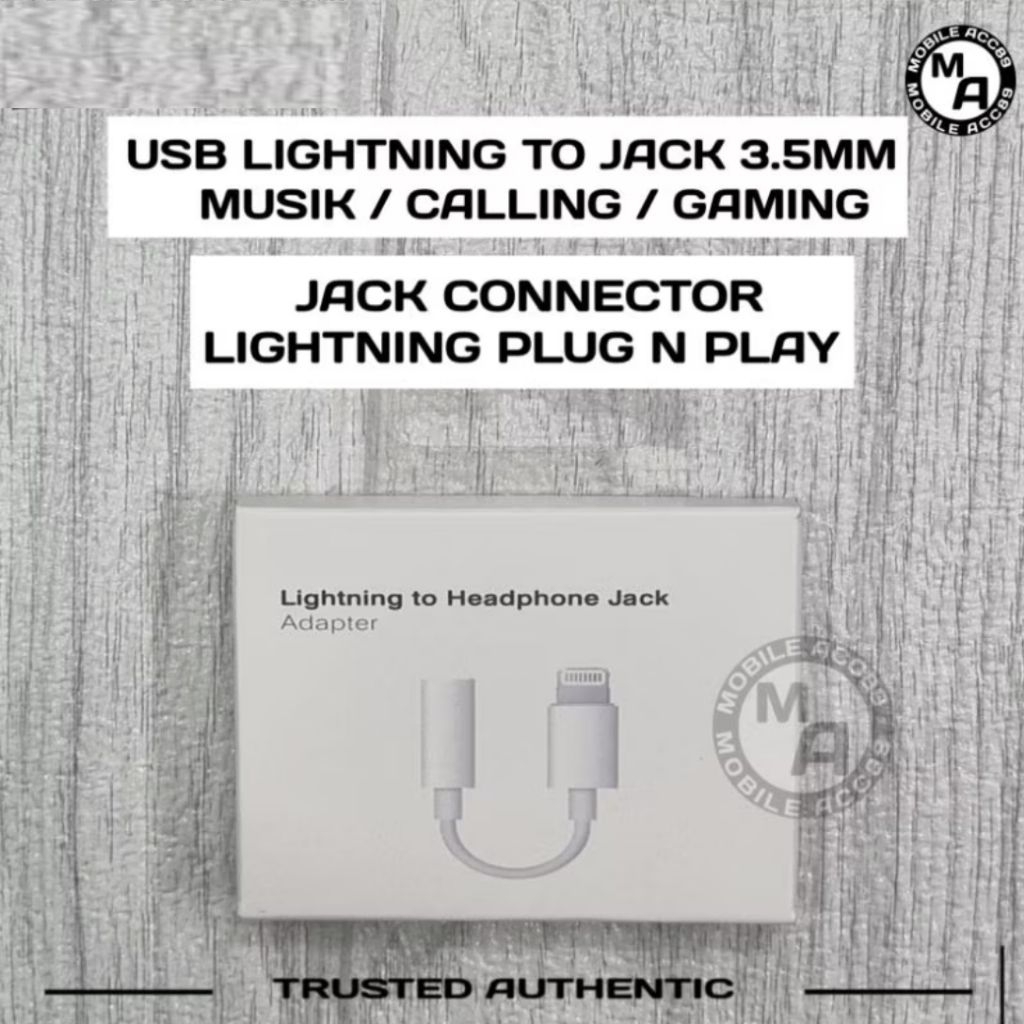 Jual Converter AUX Lightning Sambungan Headset Splitter Lightning To ...