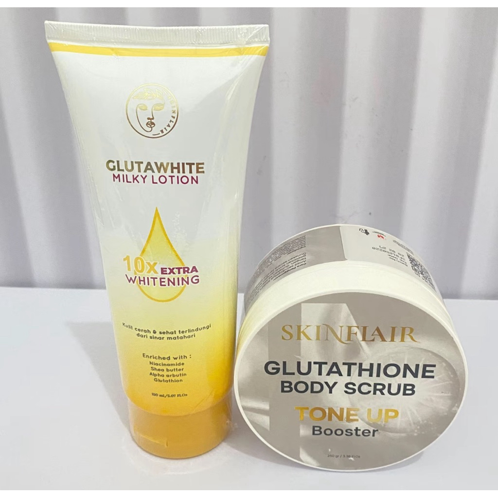 Jual GLUTA WHITE MILKY LOTION SKINFLAIR 150Ml Lotion Pencerah Kulit ...