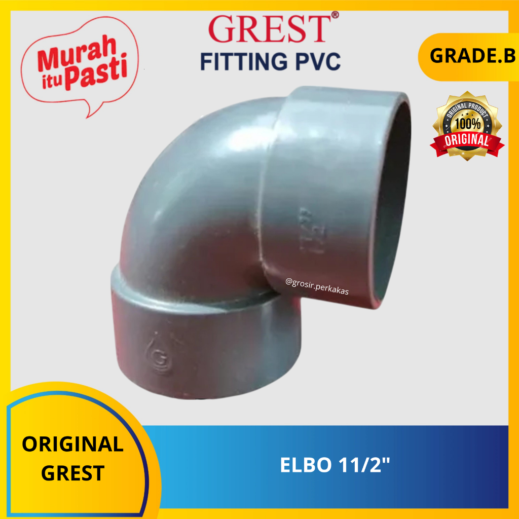 Jual ELBO - elbow grest ukuran 11/2" inch. fitting knee grest. [B][# ...
