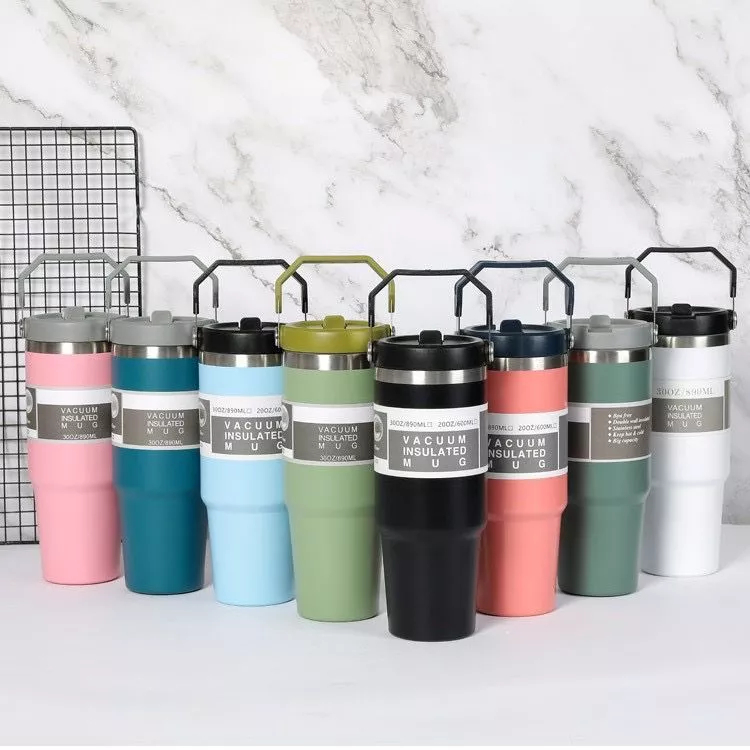 Jual Botol Termos Insulated Dengan Gagang 900ml Stainless Steel Tahan ...