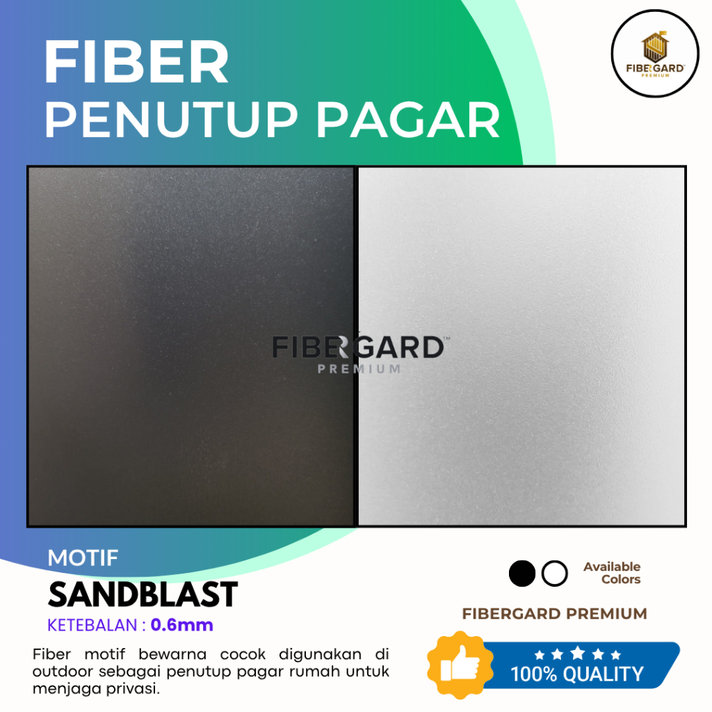 Jual [Per ½m] Fiber Penutup Pagar Motif SANDBLAST Bintik Pasir Per 50cm ...