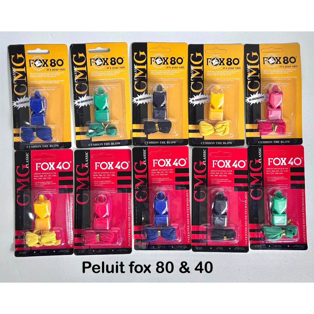 Jual Peluit Pluit Whistle Fox 80 / Fox 80 dan Tali untuk olahraga ...