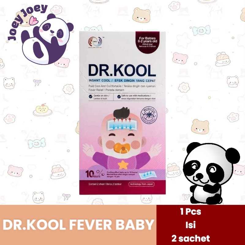 Jual DR Kool fever Baby 1x2 Sachet - Plester Kool fever Bayi Kompres ...