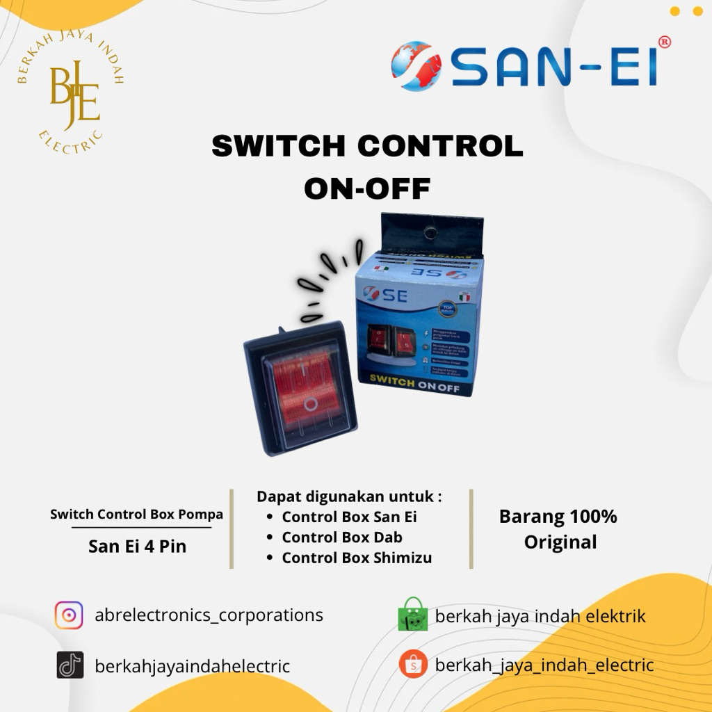 Jual SAKLAR ON OFF SATELIT 16 A 250 V / 20 A 125 V SANEI - SWITCH ...