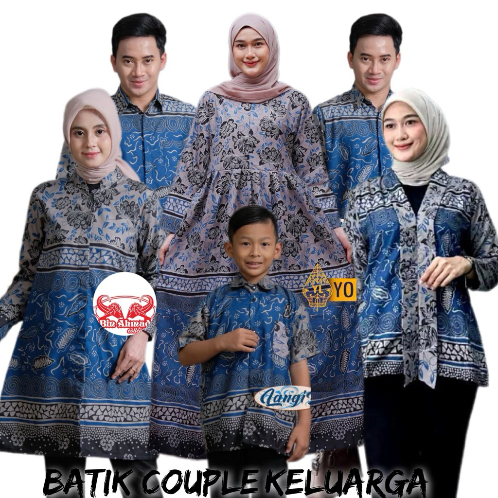 Jual Batik Couple Keluarga Terbaru Motif Godong Gedang | Shopee Indonesia