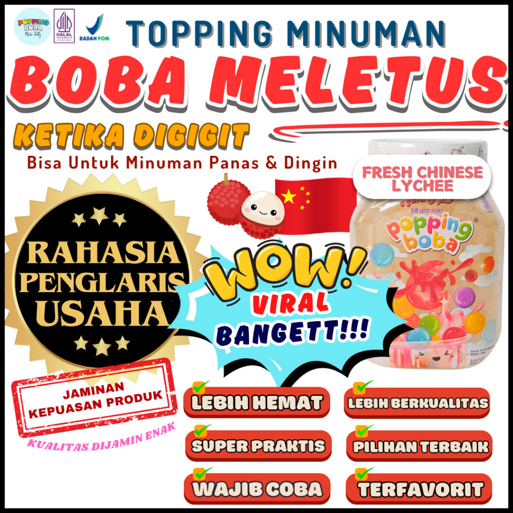 Jual PoppingBobaMeletusDimulutCocokDengan JAVALAND Bubuk Es Krim Ice ...