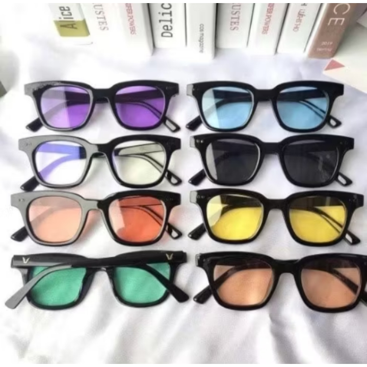 Jual Kacamata Lensa Warna-Warni / Kacamata Bingkai Retro Persegi ...