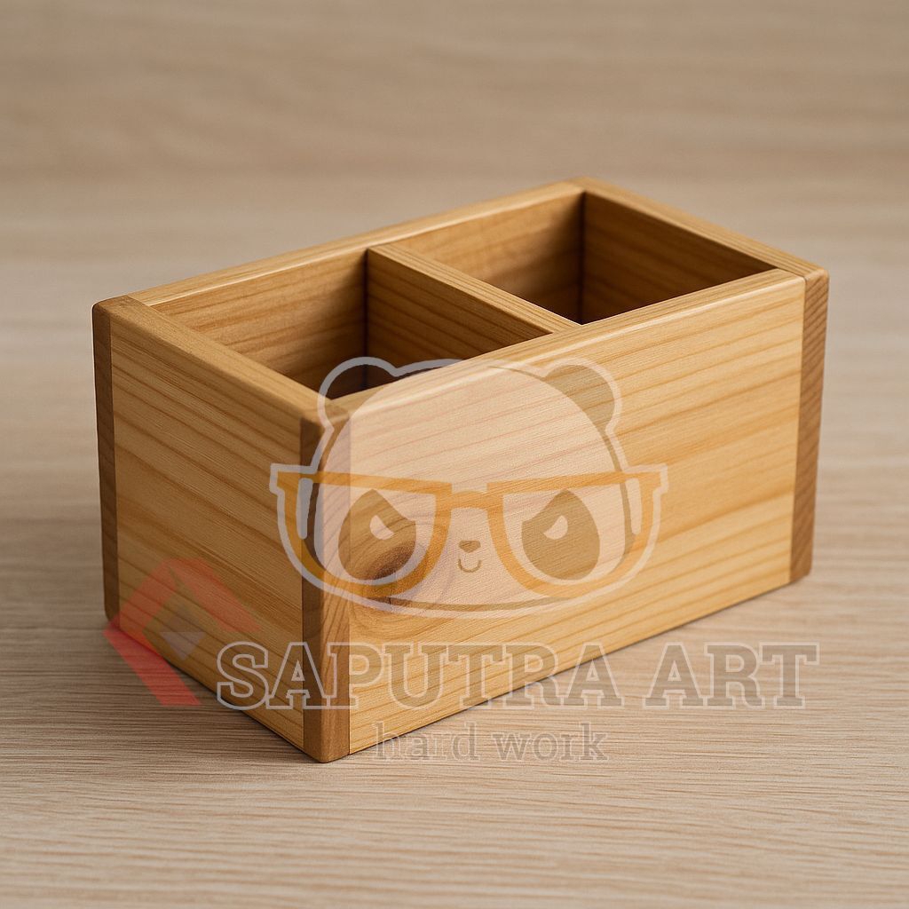 Jual Kotak kayu jati belanda serbaguna sebagai tempat simpan pinsil ...