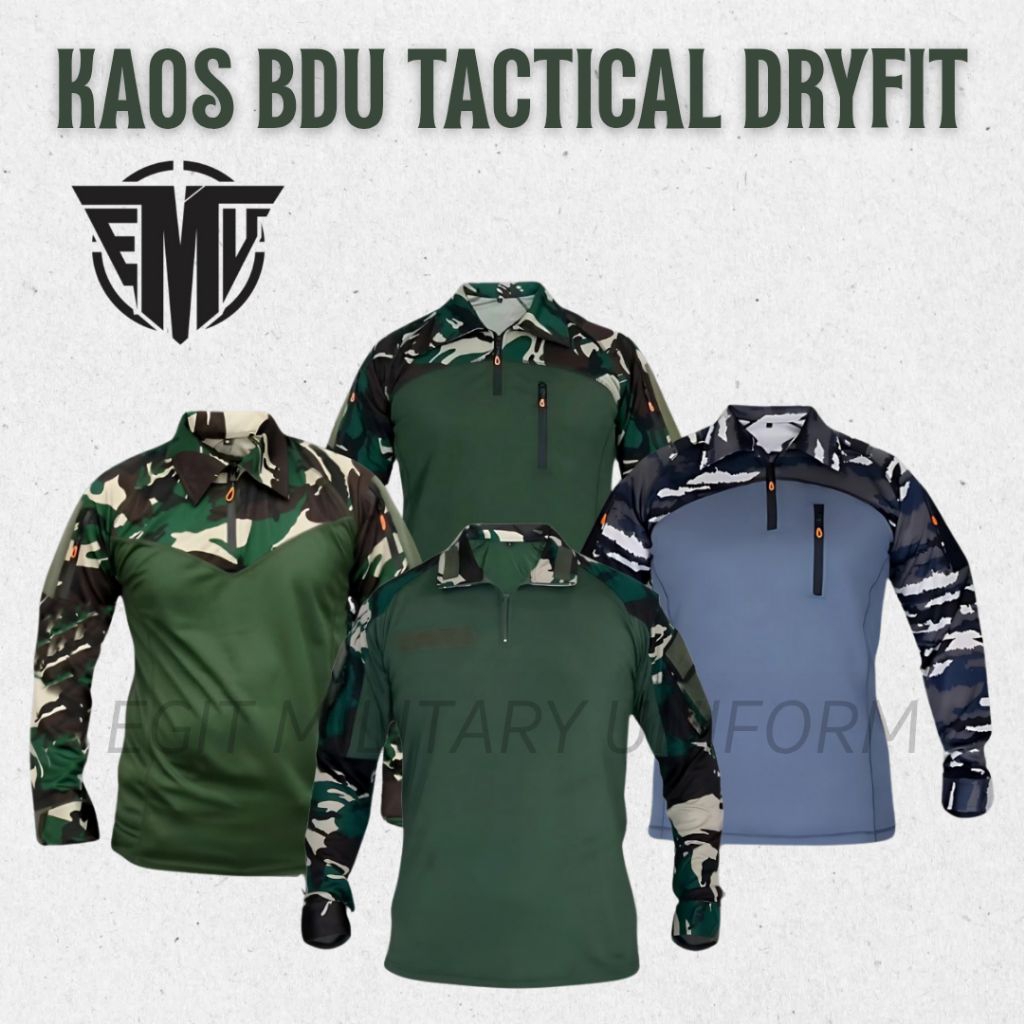 Jual KAOS BDU MALVINAS DRYFIT KAOS BDU TACTICAL KAOS BDU TNI FULL DRYFIT KAOS BDU LORENG ...