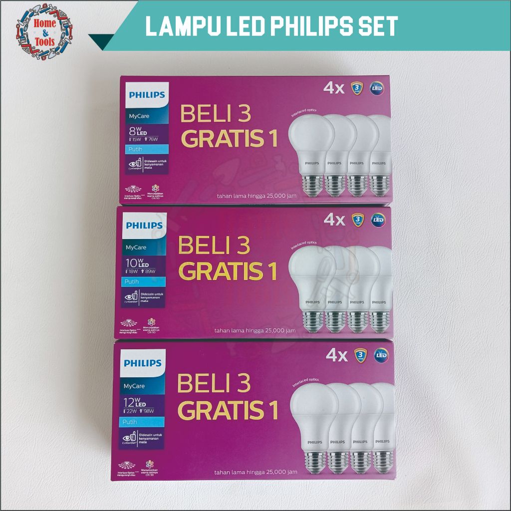Jual LAMPU LED PHILIPS SET 8W/LAMPU LED PHILIPS SET 10W/LAMPU LED ...