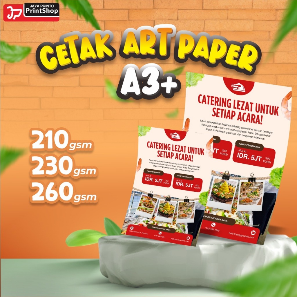Jual Cetak Art Paper 210, 230, 260 Gsm Kertas Poster, Brosur, Flyer ...