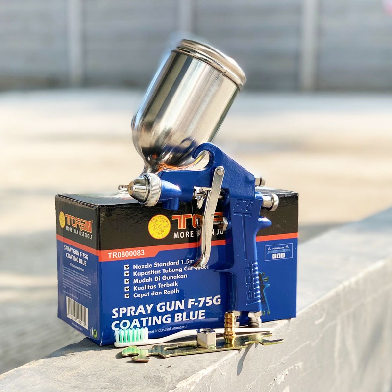 Jual Spray Gun Cat F75 G Tabung Atas 400cc KDK / Alat Semprot Cat ...