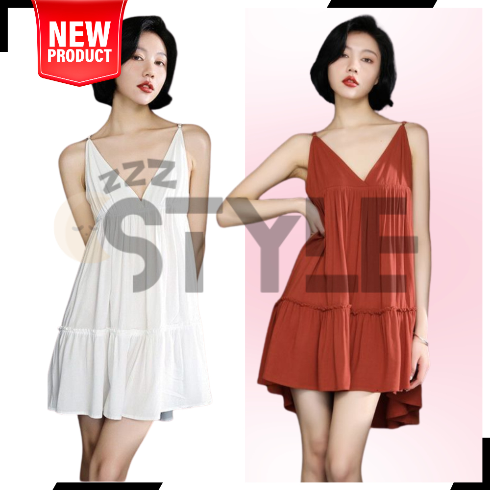 Jual ZzzStyle Baju Tidur Seksi Baju Rumah Santai Sexy Dress Tidur Bahan ...