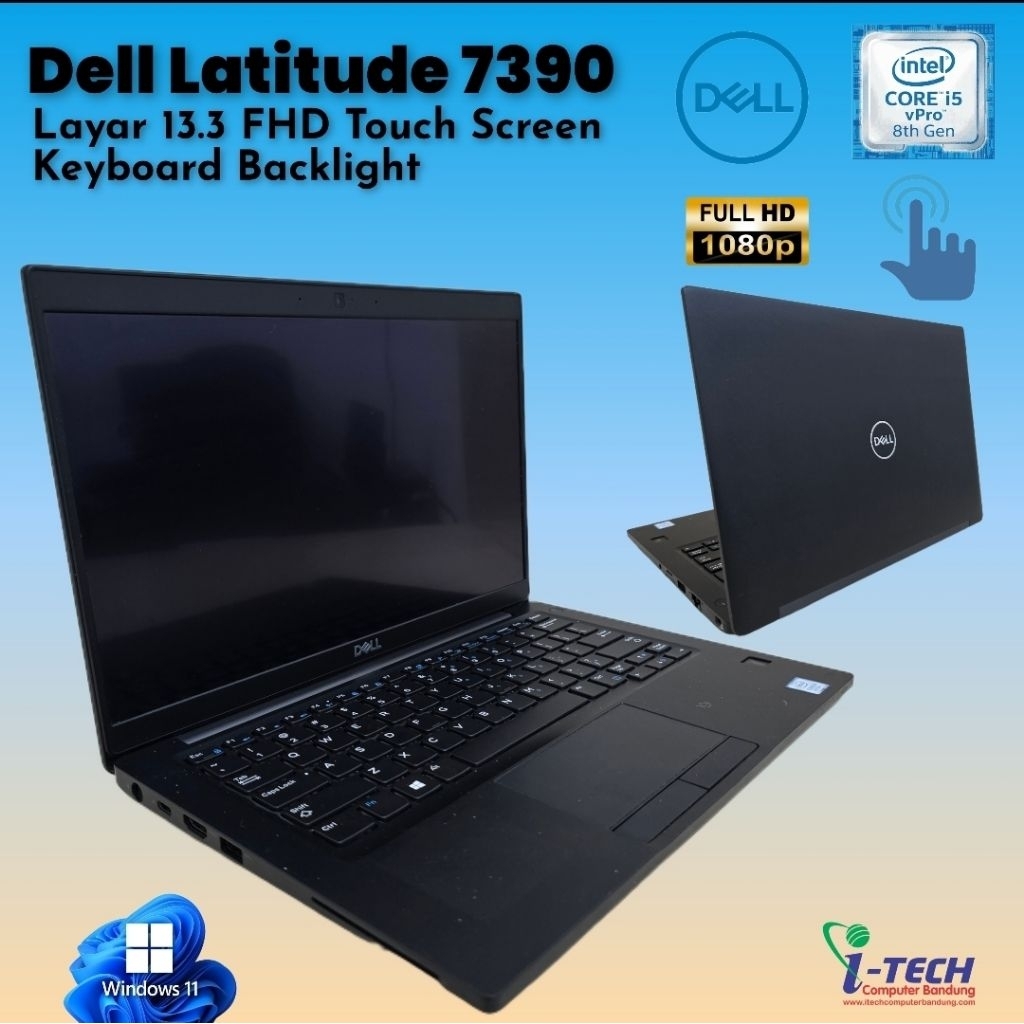 Jual LAPTOP DELL LATITUDE 7390 TOUCH SCREEN i5 GEN8 RAM 8GB SSD 256GB ...