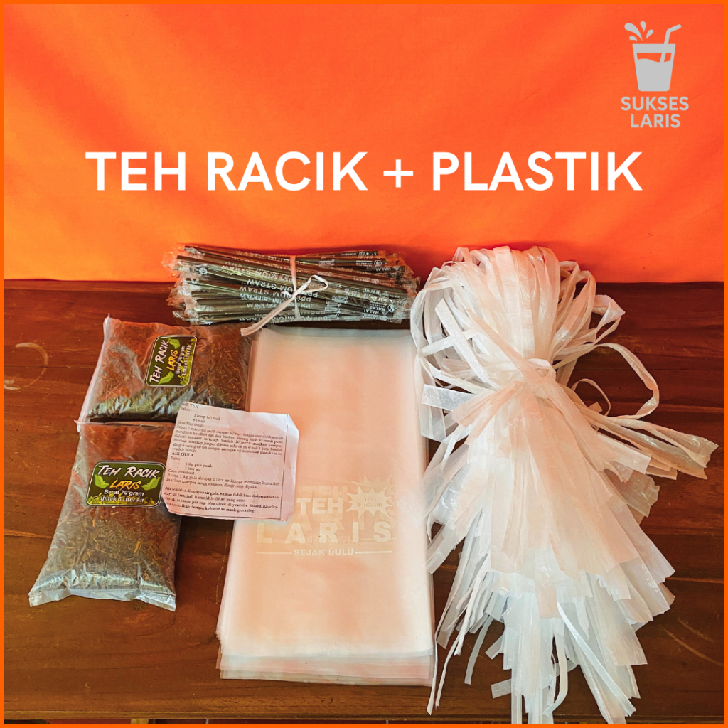 Jual TEH LARIS 50 PORSI + PAKET KEMASAN | TEH | PLASTIK SABLON | Shopee ...
