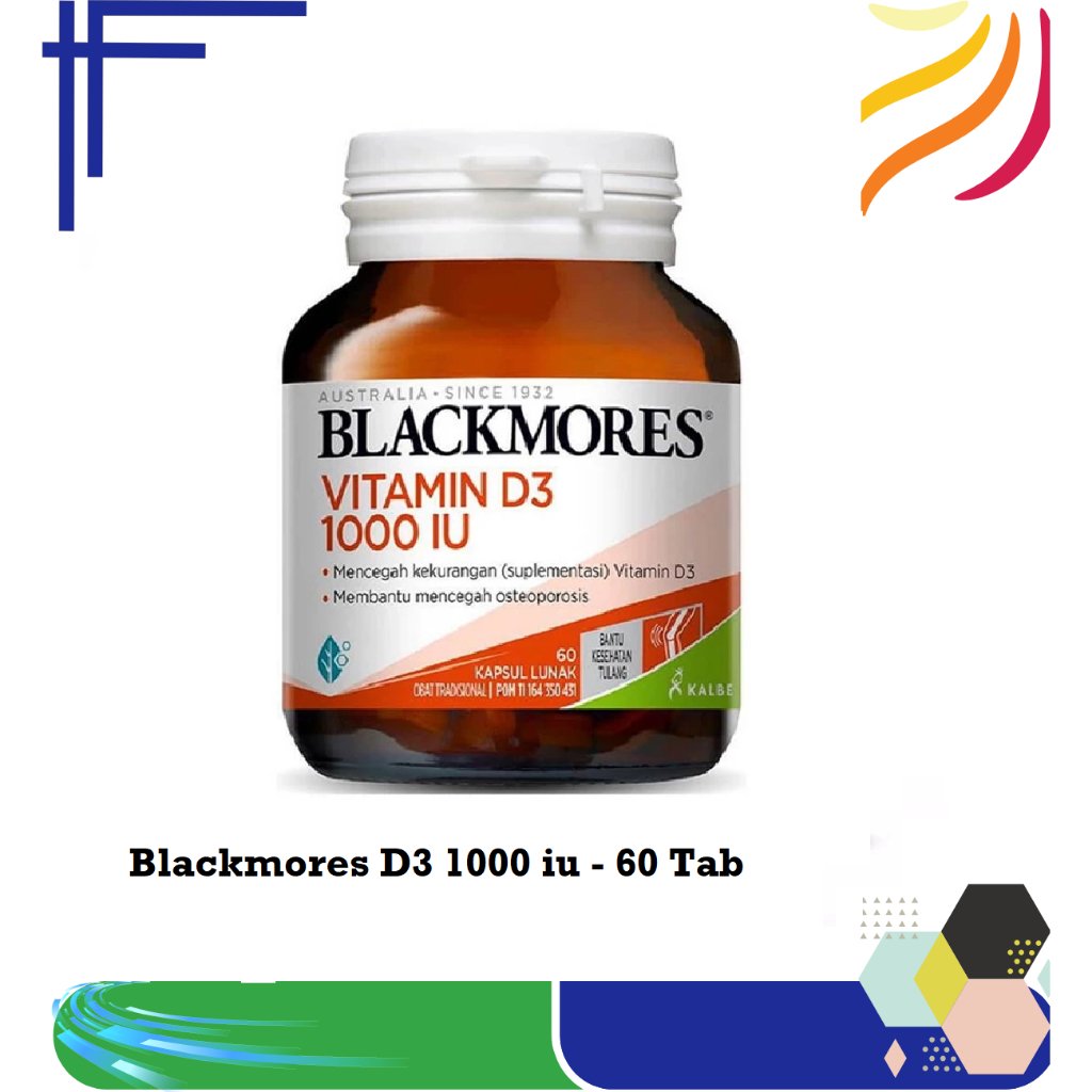 Jual Blackmores Bio D3 1000 IU Botol 60 Kapsul / Vitamin D / Suplemen ...