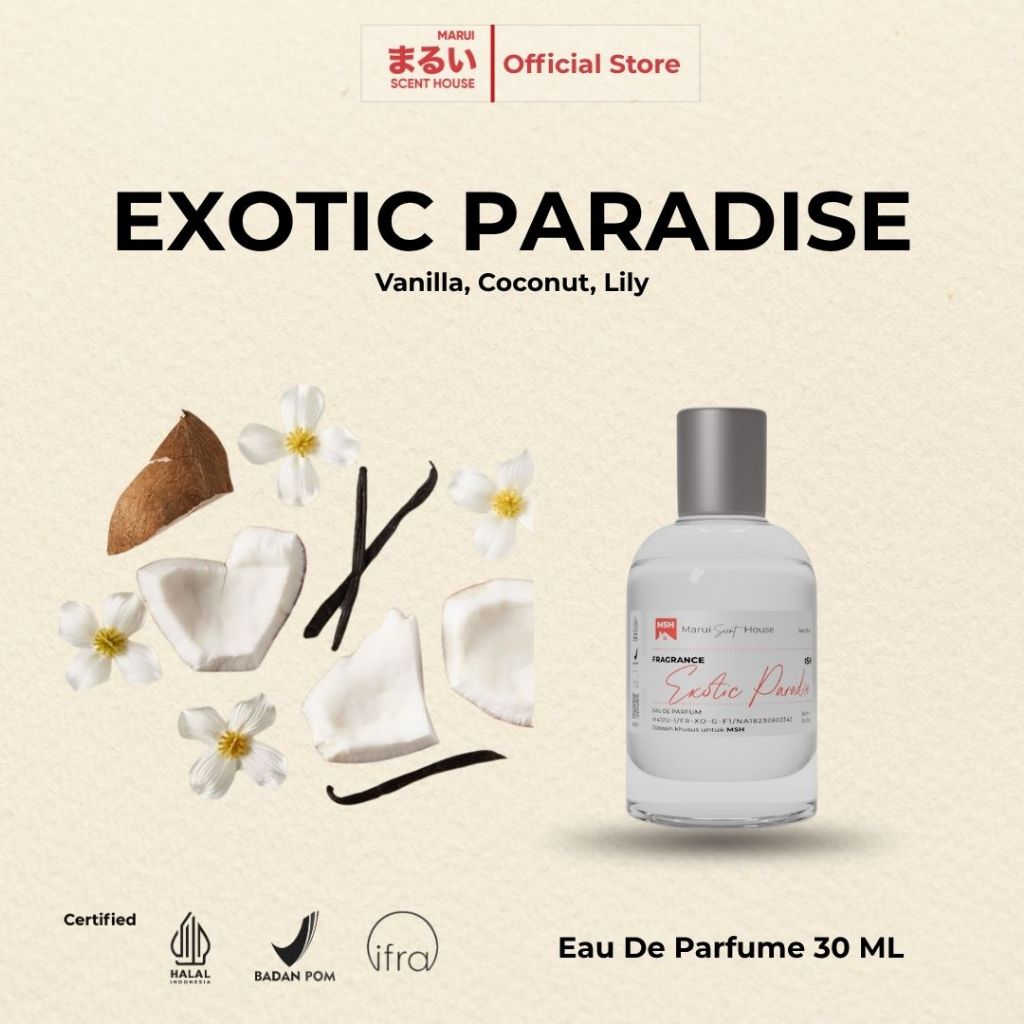 Jual Marui Scent House Exotic Paradise Eau De Parfum 30ml - Parfume ...