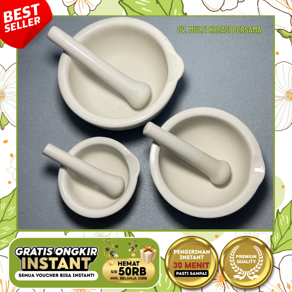 Jual MORTAR / LUMPANG / ALAT PENUMBUK OBAT / MORTAR AND PESTLE ...