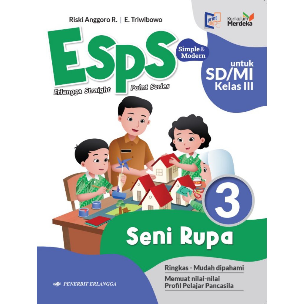 Jual BUKU ESPS SENI RUPA KELAS 3 III SD ERLANGGA KURIKULUM MERDEKA | Shopee Indonesia