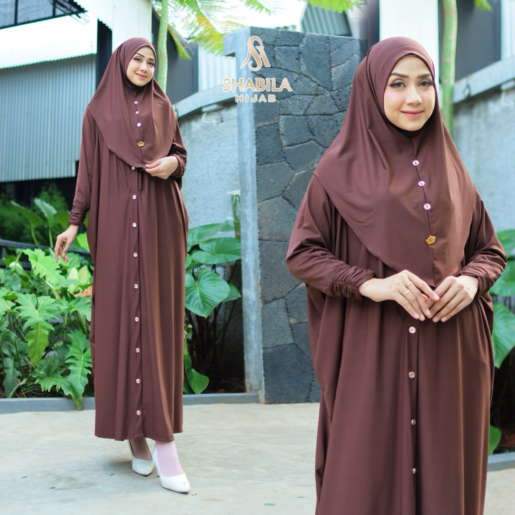 Jual Abaya Jersy Set Hijab Material Jersy Abaya Set Basic Gamis Umrah+ciput | Shopee Indonesia