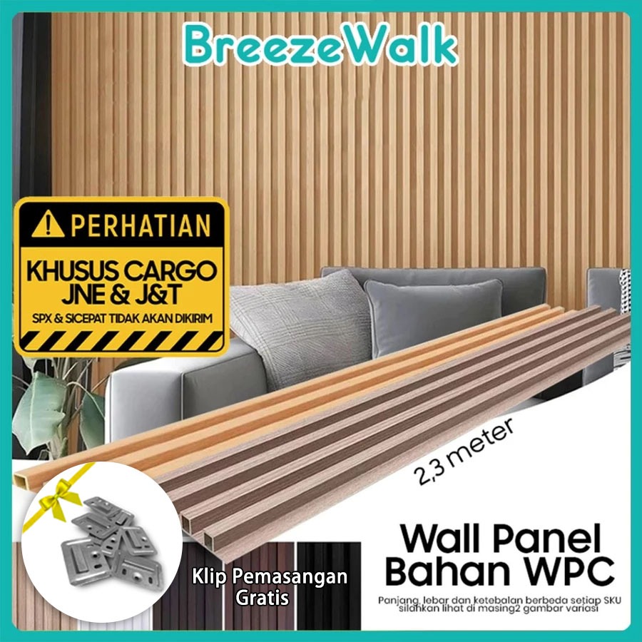 Jual WALL WPC WOOD PANEL WALLPANEL WPC PVC KAYU DINDING UKURAN 16CM x 2 ...