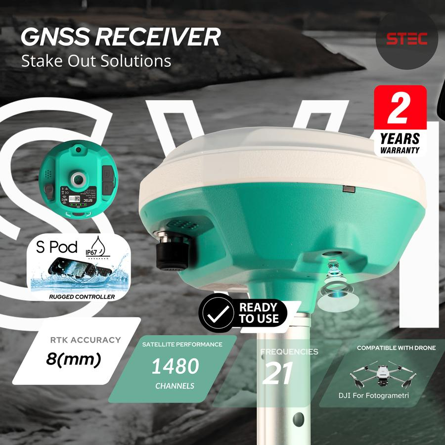 Jual STEC SV1 GPS GNSS RTK Receiver – Alat Survey Lahan & Pemetaan ...