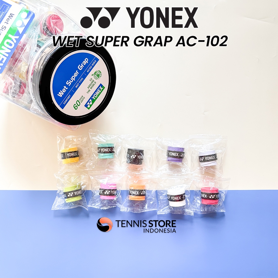 Jual Grip Tenis Yonex Wet Super Grap AC102EX Tennis / Badminton AC 102 ...