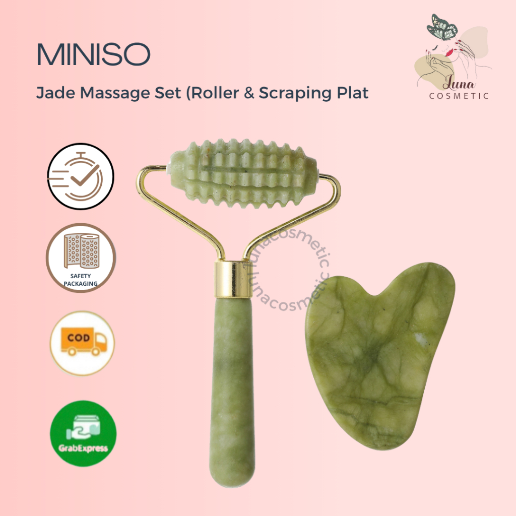 Jual Miniso Jade Massage Set (Roller & Scraping Plat) | Shopee Indonesia