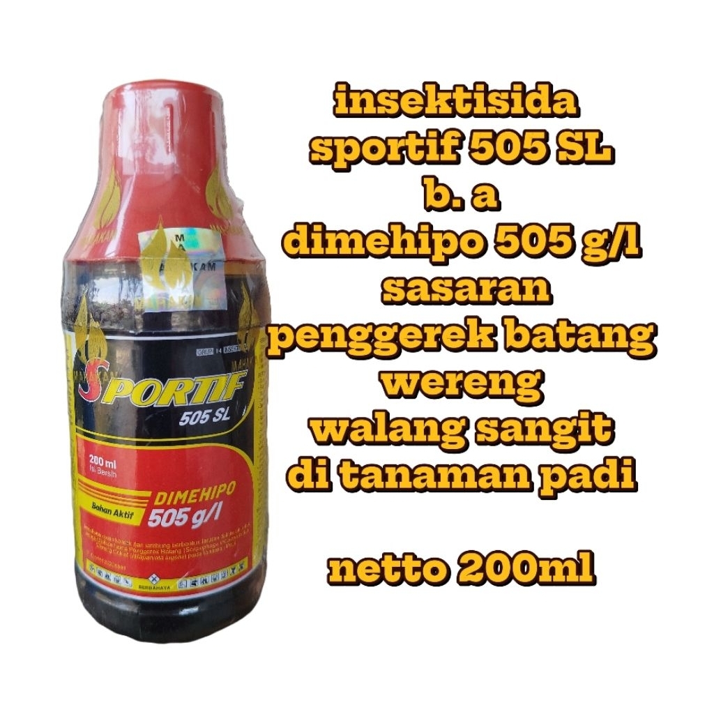 Jual insektisida SPORTIF 505 SL. netto 200ml.racun pencegah ulat ...