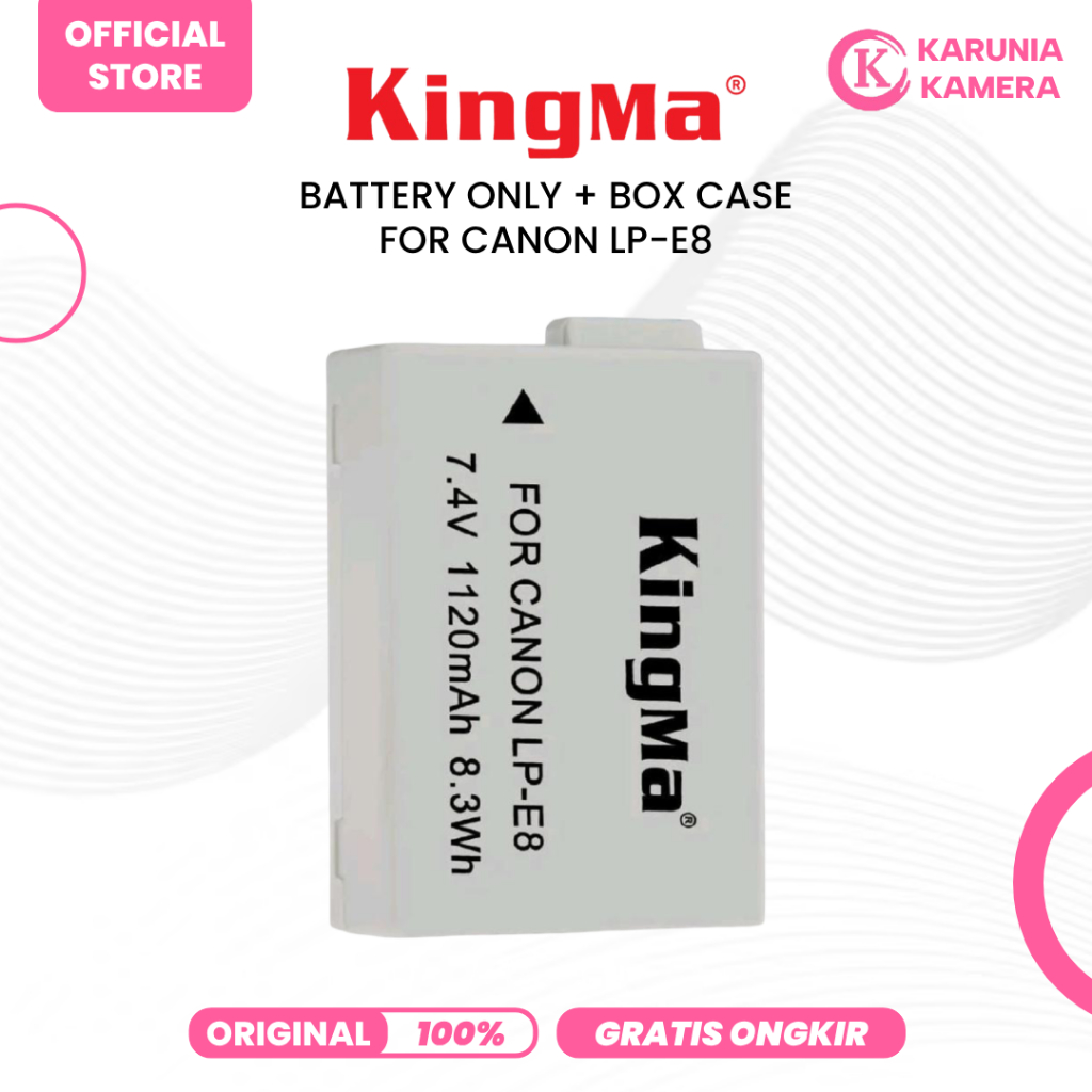 Jual KingMa Baterai For Canon LP-E8 Battery Canon For EOS 700D 650D ...