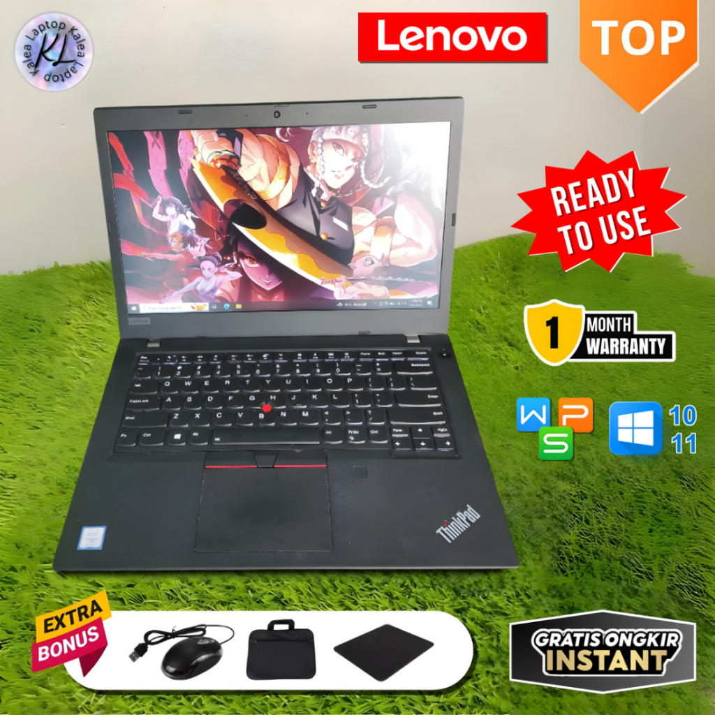 Jual Laptop Lenovo ThinkPad L480 / L490 Core i5 GEN 8 RAM SSD 256 Layar ...