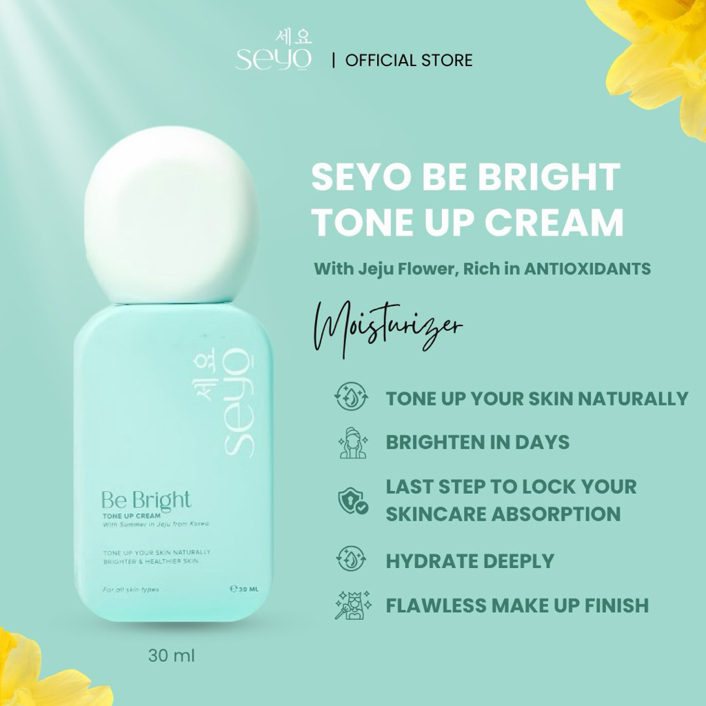 Jual SEYO BE BRIGHT TONE UP CREAM 30 ml | MOISTURIZER with Summer in ...