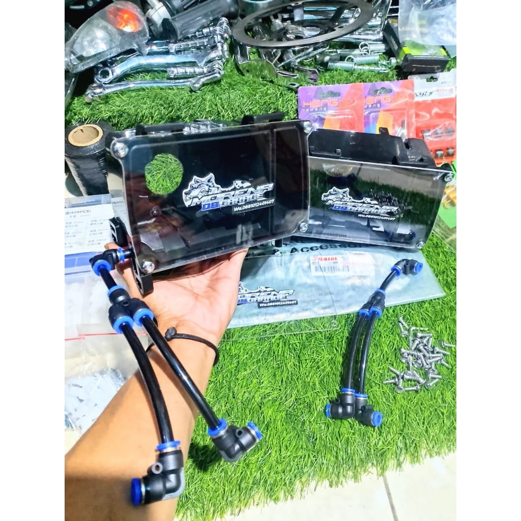 Jual bok filter Mio sporty/small/soul full set akrilik+selang hawa/free ...