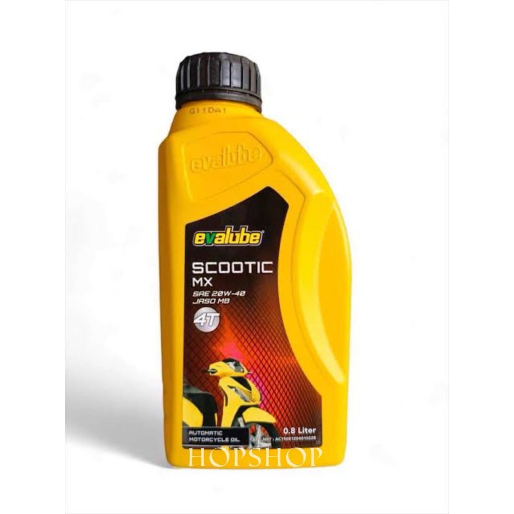 Jual Oli Motor Matic EVALUBE SCOOTIC MX SAE 20W-40 0.8L | Shopee Indonesia