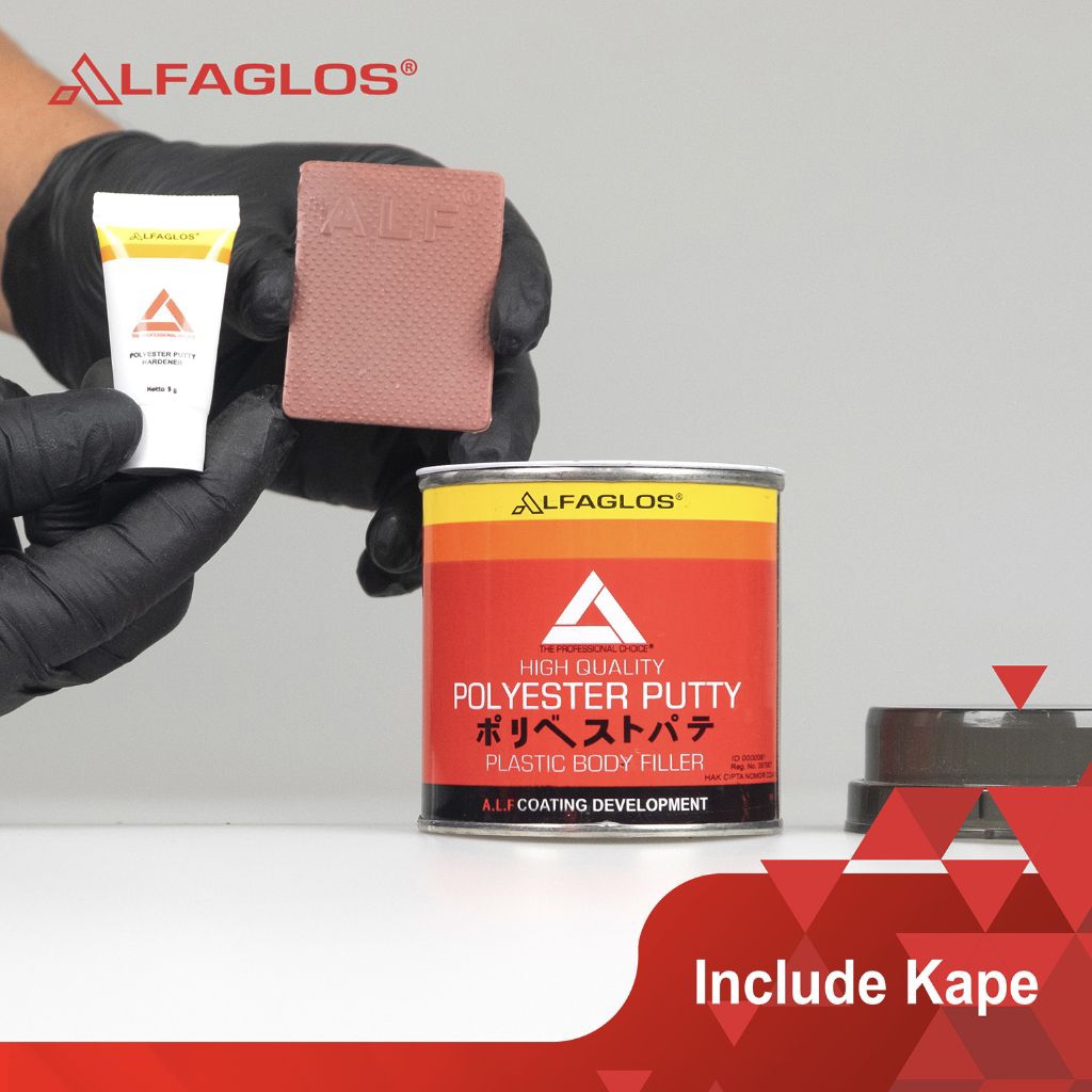 Jual ALFAGLOS POLYESTER PUTTY /DEMPUL ALFAGLOS 250GRAM | Shopee Indonesia