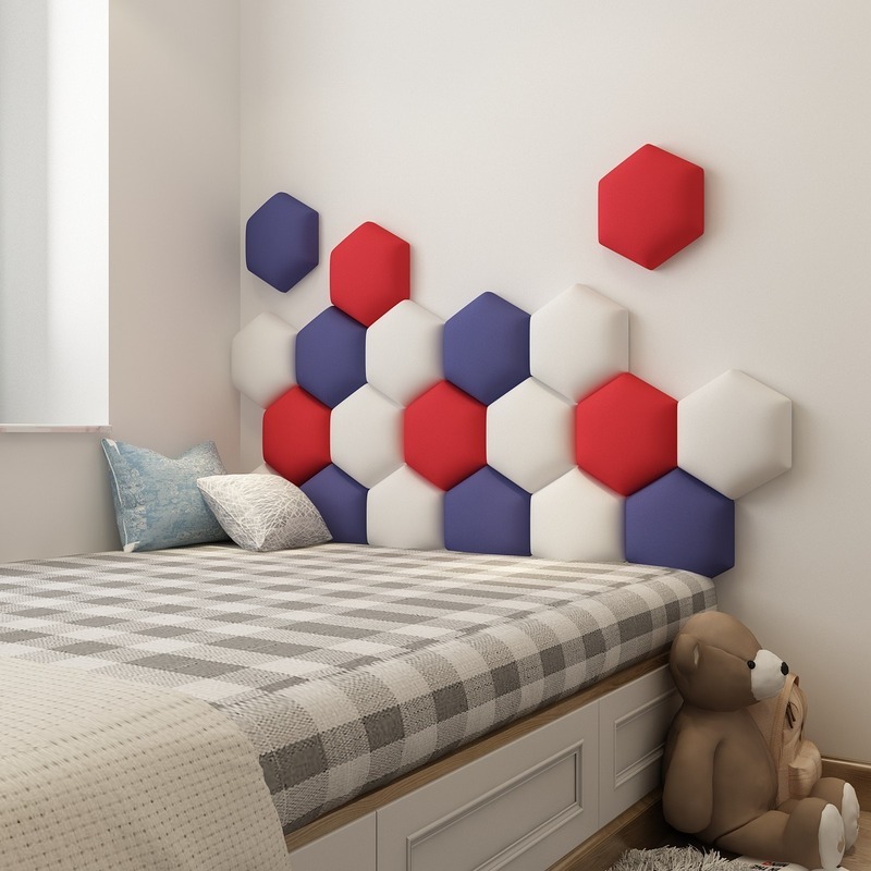 Jual Hexagonal Headboard Wall Panel 3D Estetik - Tempel Dinding ...