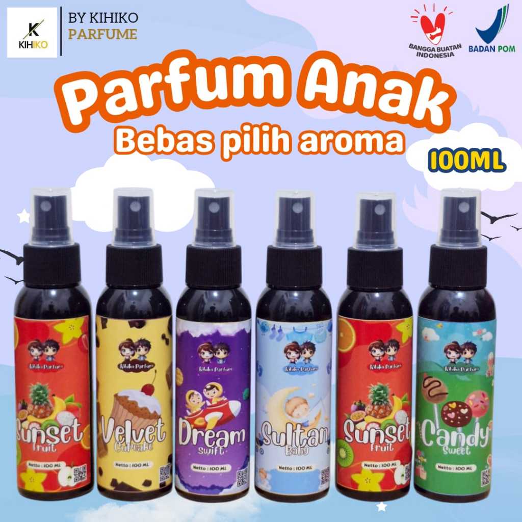 Jual [Y] BPOM Kids Parfum Kihiko | 6 Botol | Premium BPOM | Parfum anak ...