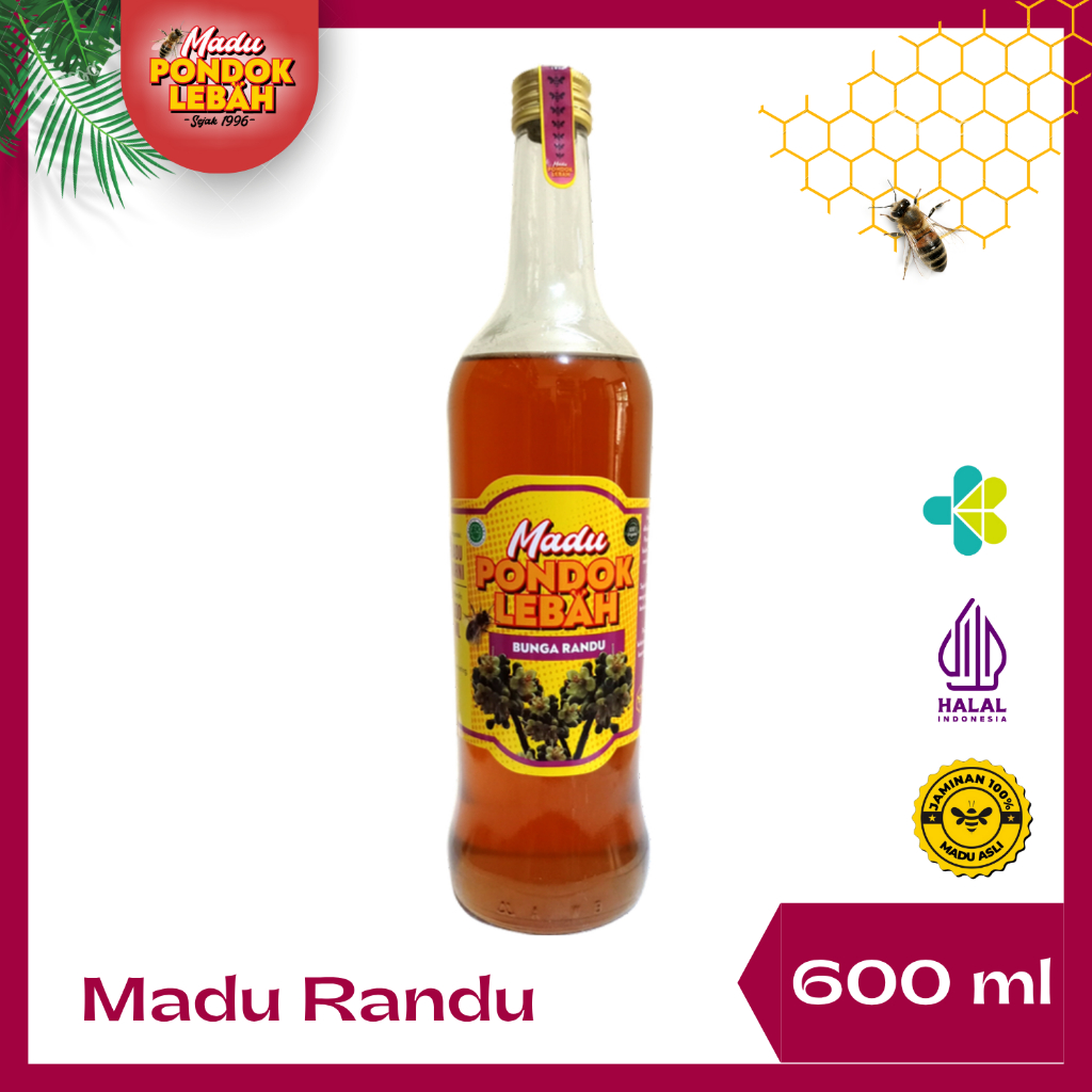 Jual Madu Randu Murni 600ml - Pondok Lebah | Shopee Indonesia