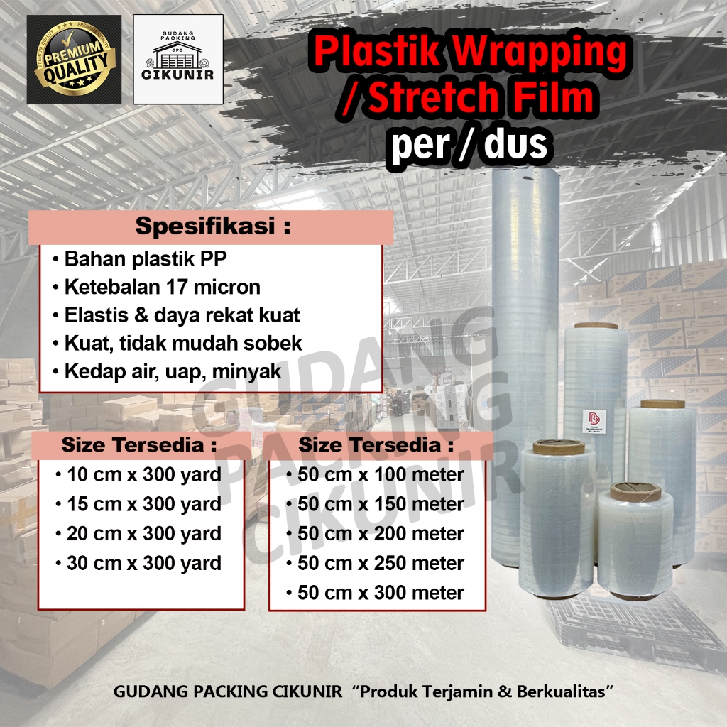 Jual Plastik Wrapping 1 karton / Wrapping Plastic 1 dus / Wrapping ...